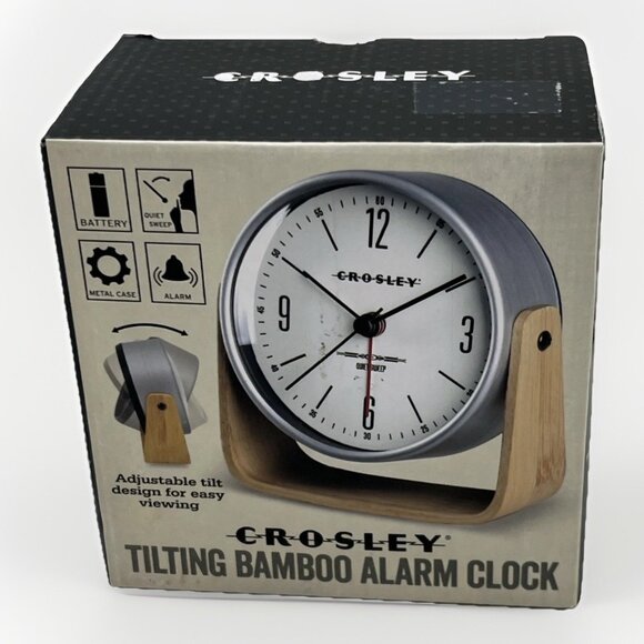 Crossley | Other | Crossley Tilting Bamboo Alarm Clock Travel | Poshmark